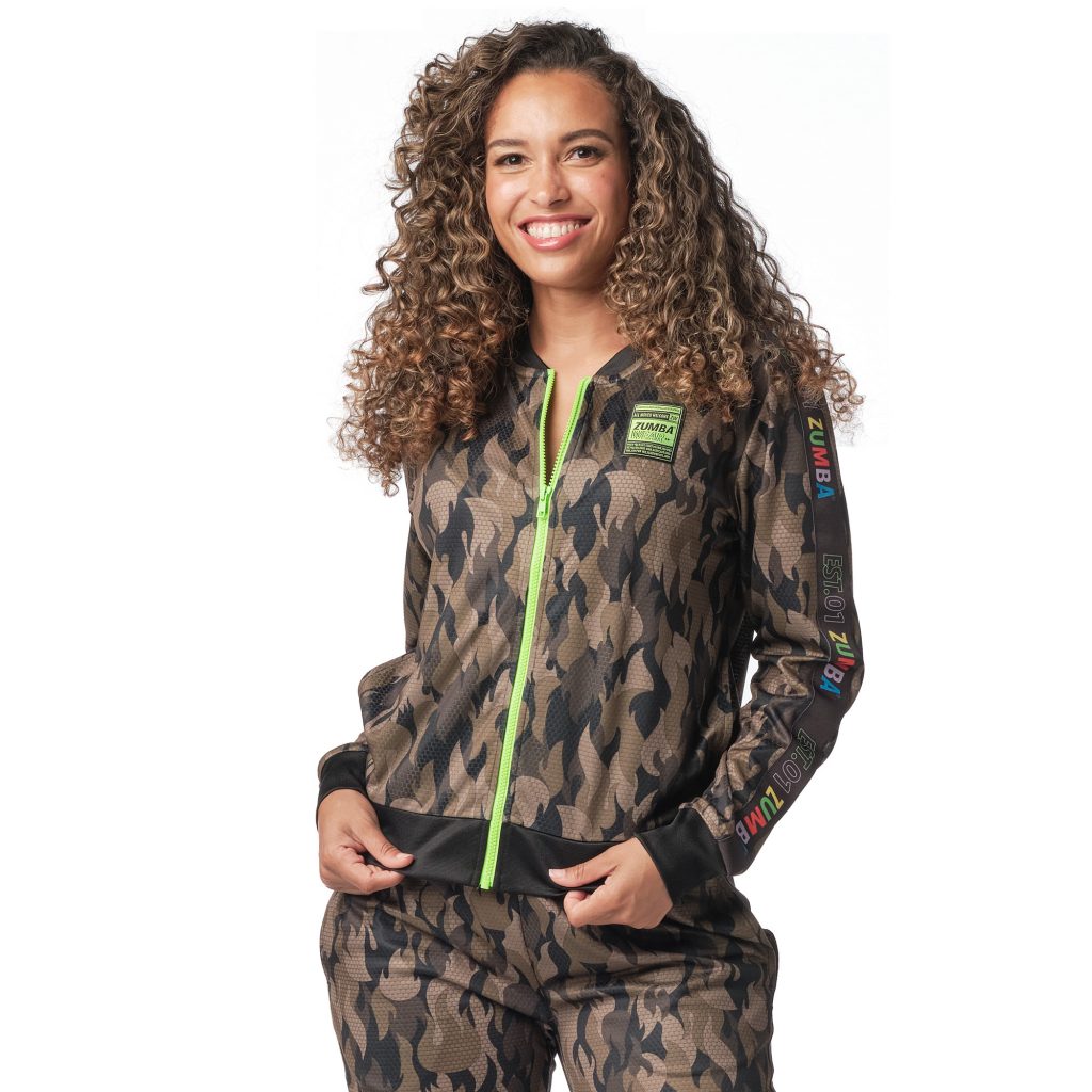 Zumba Camo Track Jacket – Latinfit Middle East