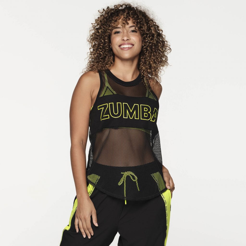 Zumba Forever High Neck Mesh Tank – Latinfit Middle East