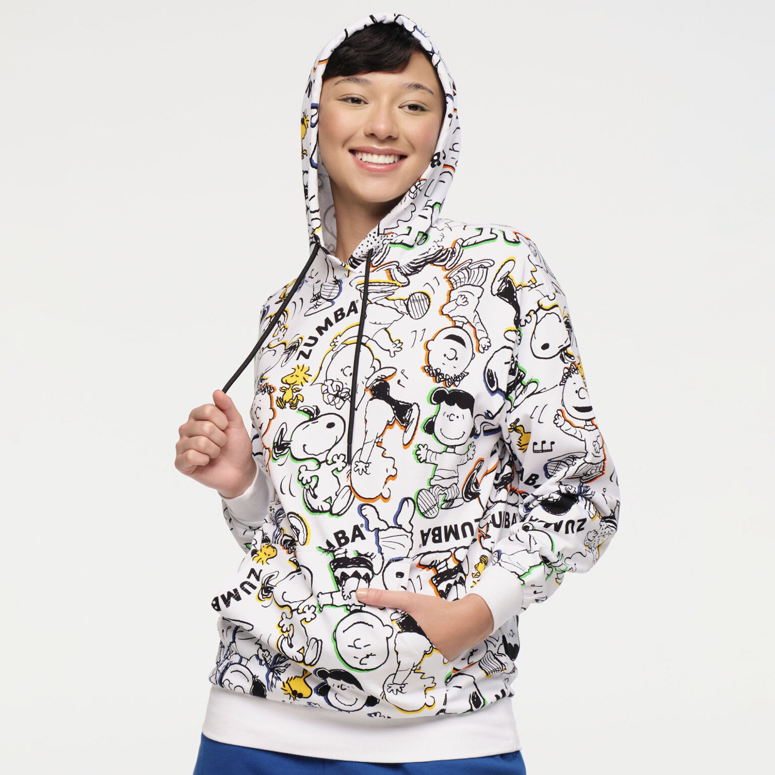 Zumba X Peanuts Unisex Pullover Hoodie – White – Latinfit Middle East