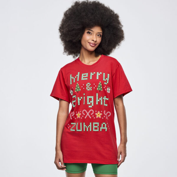 Zumba Holiday Unisex Crew Neck Tee – Red – Latinfit Middle East